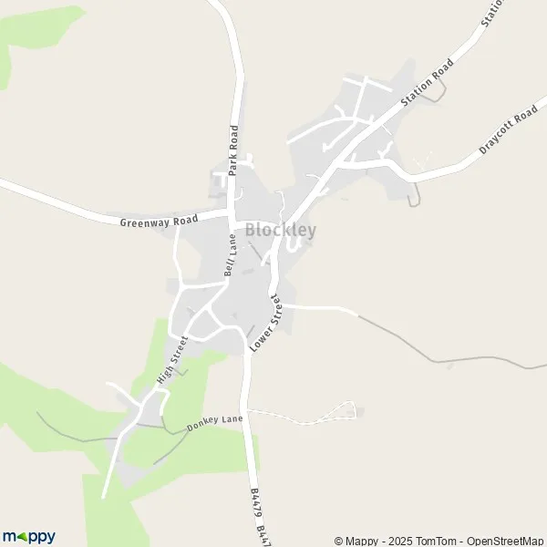 Map Blockley: map of Blockley (GL56 9) and practical information