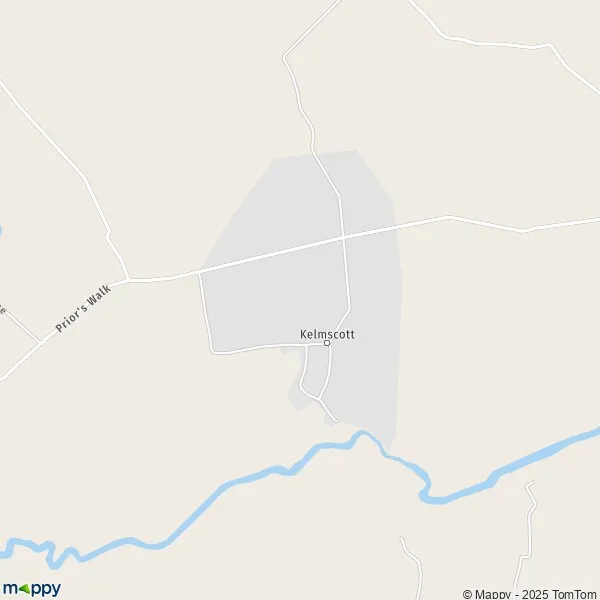 Map Kelmscott: map of Kelmscott (GL7 3) and practical information