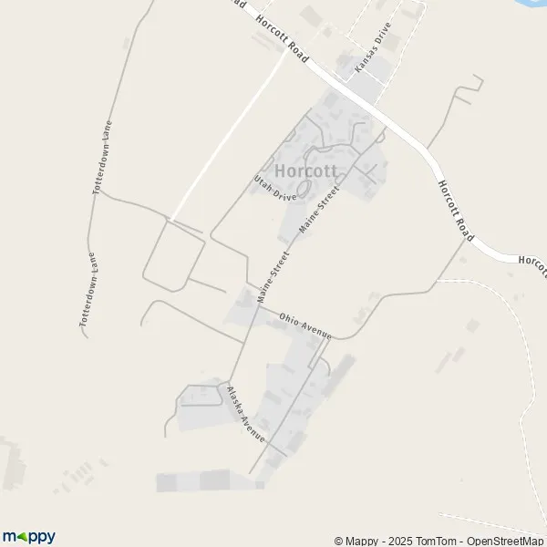 Map Horcott: map of Horcott (GL7 4) and practical information