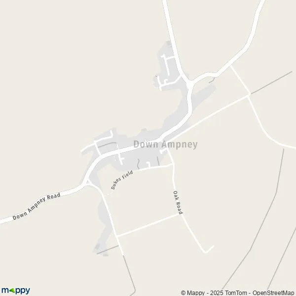 Map Down Ampney: map of Down Ampney (GL7 5) and practical information