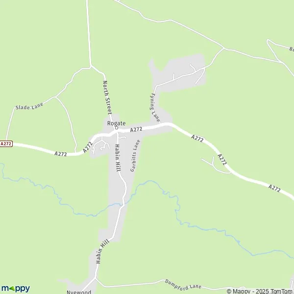 Map Rogate: map of Rogate (GU31 5) and practical information