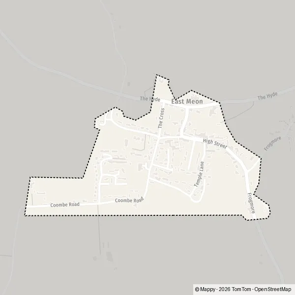 Map East Meon: map of East Meon (GU32 1) and practical information