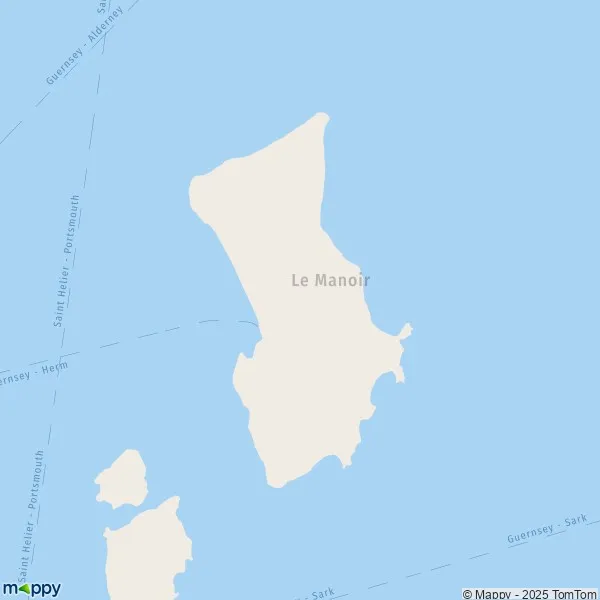 Map Herm: map of Herm (GY1 3) and practical information