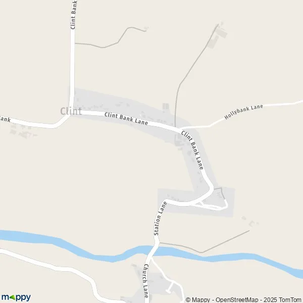 Map Clint: map of Clint (HG3 3) and practical information