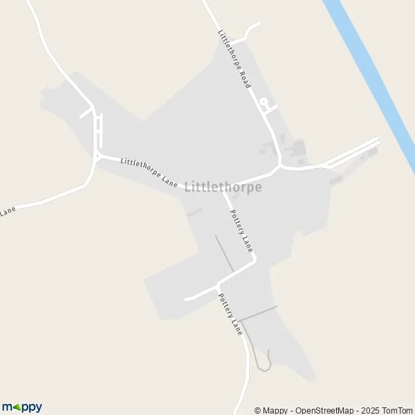 Map Littlethorpe: map of Littlethorpe (HG4 3) and practical information