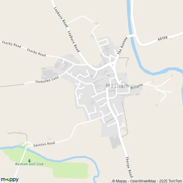 Map Masham: map of Masham (HG4 4) and practical information