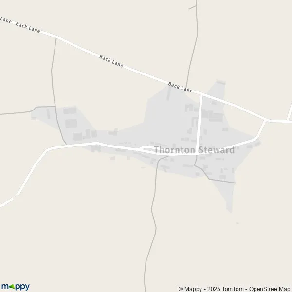 Map Thornton Steward: map of Thornton Steward (HG4 4) and practical ...