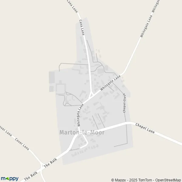 Map Marton-le-Moor: map of Marton-le-Moor (HG4 5) and practical information
