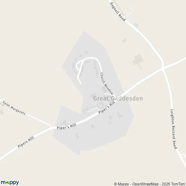 Map Great Gaddesden: map of Great Gaddesden (HP1 3) and practical ...