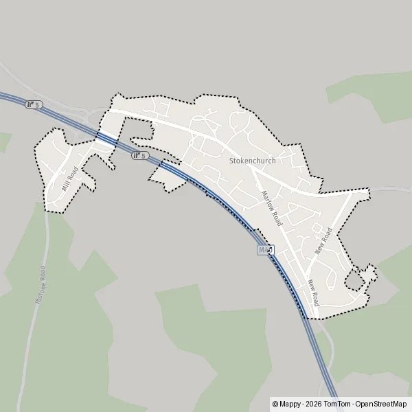 Map Stokenchurch: map of Stokenchurch (HP14 3) and practical information