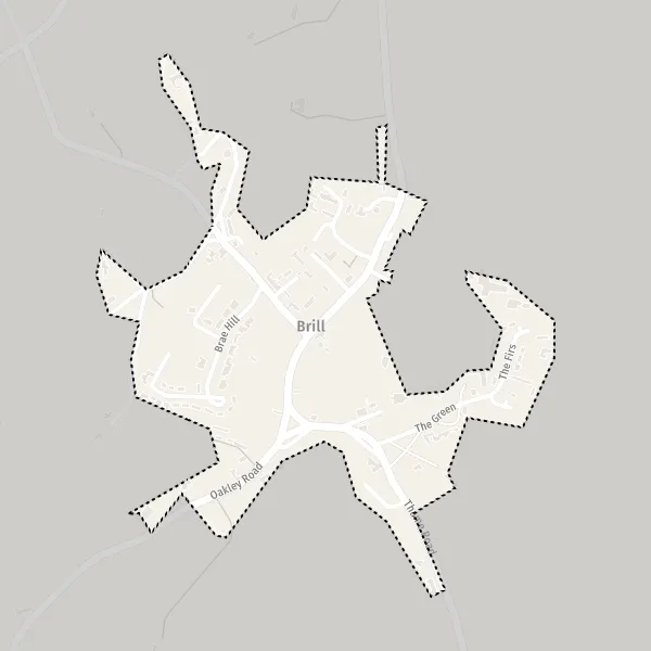 Map Brill: map of Brill (HP18 9) and practical information