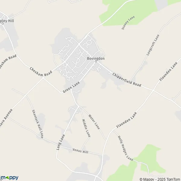 Map Bovingdon: map of Bovingdon (HP3 0) and practical information