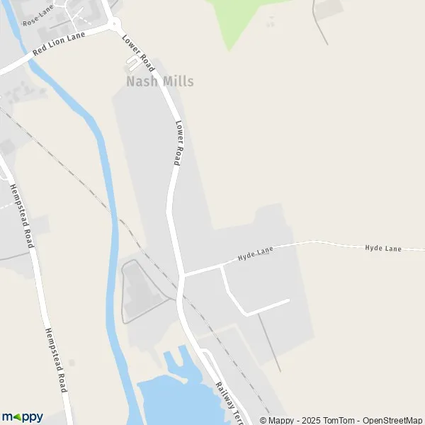 Map Nash Mills: map of Nash Mills (HP3 8) and practical information
