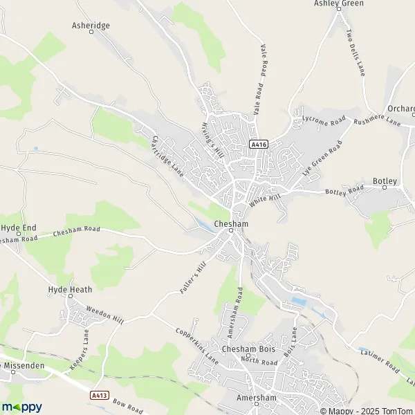 Map Chesham: map of Chesham (HP5 1) and practical information