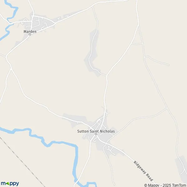 Map Sutton Saint Nicholas: map of Sutton Saint Nicholas (HR1 3) and ...