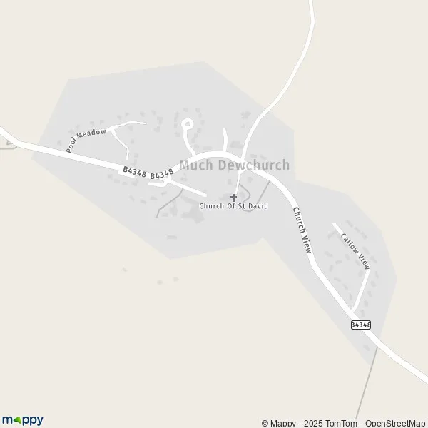 Map Much Dewchurch: map of Much Dewchurch (HR2 8) and practical information