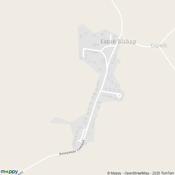 Map Eaton Bishop: map of Eaton Bishop (HR2 9) and practical information