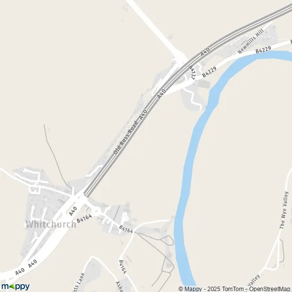 Map Whitchurch: map of Whitchurch (HR9 6) and practical information