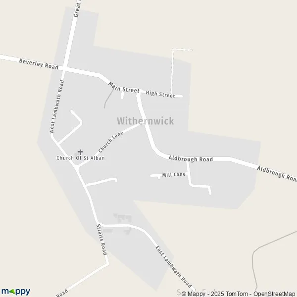 Map Withernwick: map of Withernwick (HU11 4) and practical information