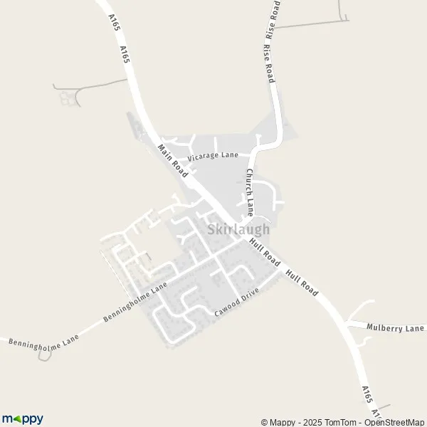 Map Skirlaugh: map of Skirlaugh (HU11 5) and practical information