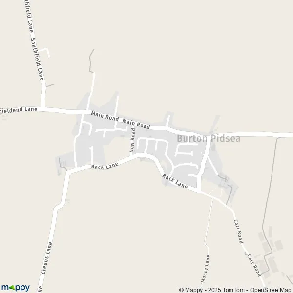Map Burton Pidsea: map of Burton Pidsea (HU12 9) and practical information