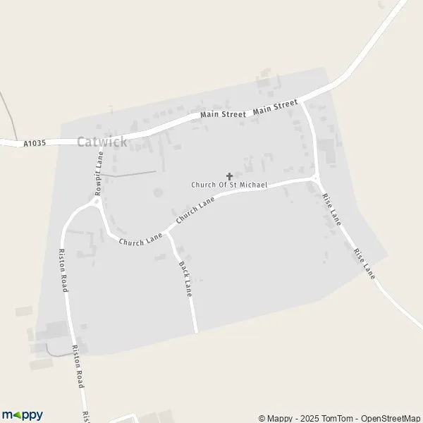 Map Catwick: map of Catwick (HU17 5) and practical information