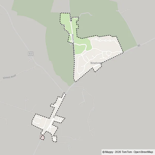 Map Newtown: map of Newtown (IM4 2) and practical information
