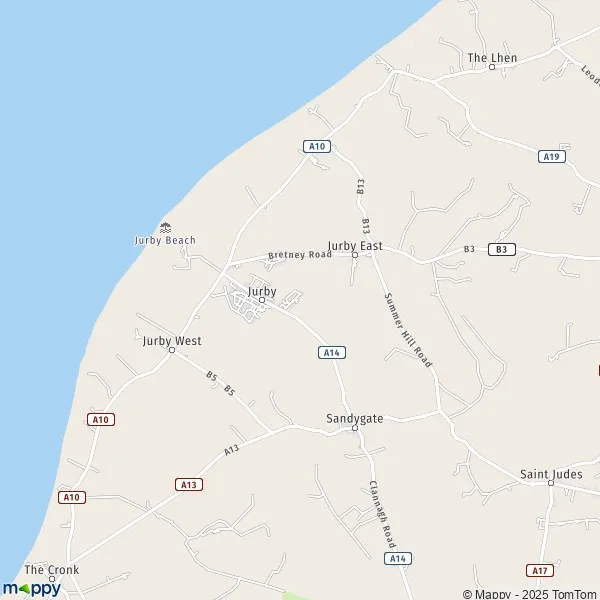 Map Jurby: map of Jurby (IM7 3) and practical information