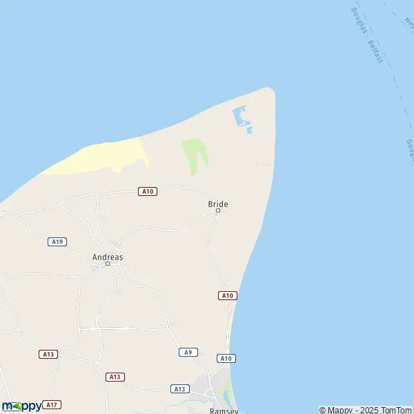 Map Bride: map of Bride (IM7 4) and practical information