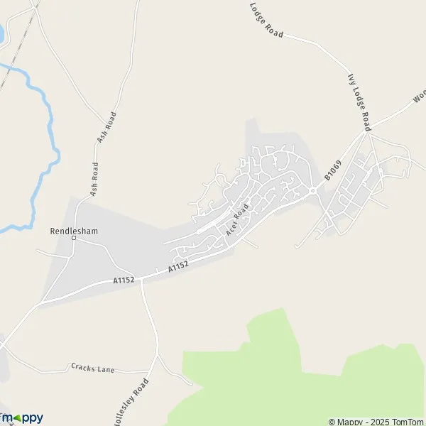 Map Rendlesham: map of Rendlesham (IP12 2) and practical information