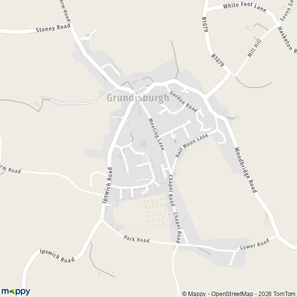 Map Grundisburgh: map of Grundisburgh (IP13 6) and practical information