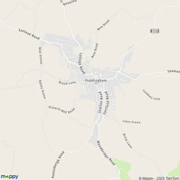 Map Framlingham: map of Framlingham (IP13 9) and practical information