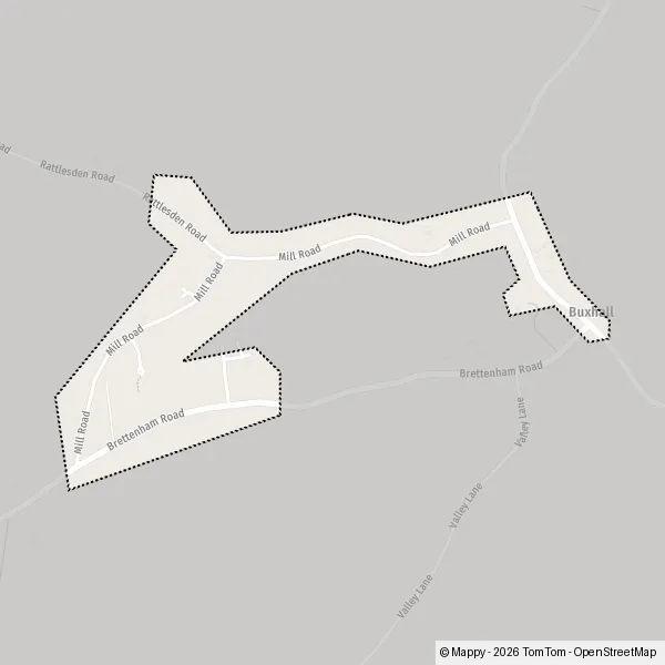 Map Buxhall: map of Buxhall (IP14 3) and practical information