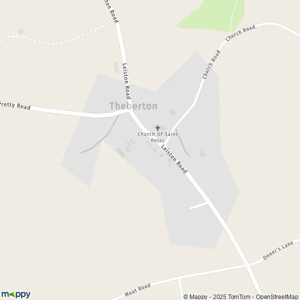Map Theberton: map of Theberton (IP16 4) and practical information