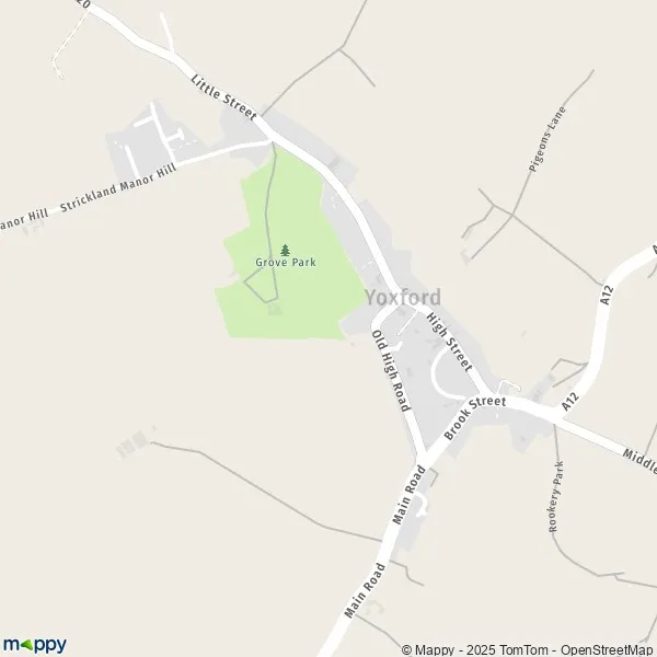 Map Yoxford: map of Yoxford (IP17 3) and practical information