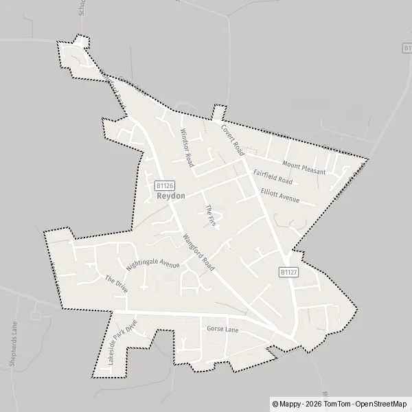 Map Reydon: map of Reydon (IP18 6) and practical information