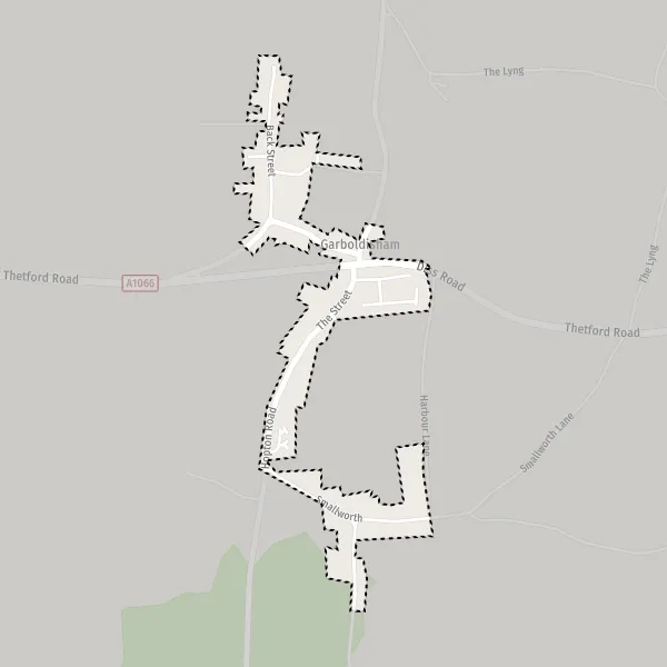 Map Garboldisham: map of Garboldisham (IP22 2) and practical information