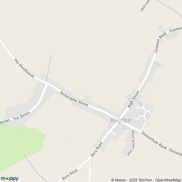 Map Hopton: map of Hopton (IP22 2) and practical information