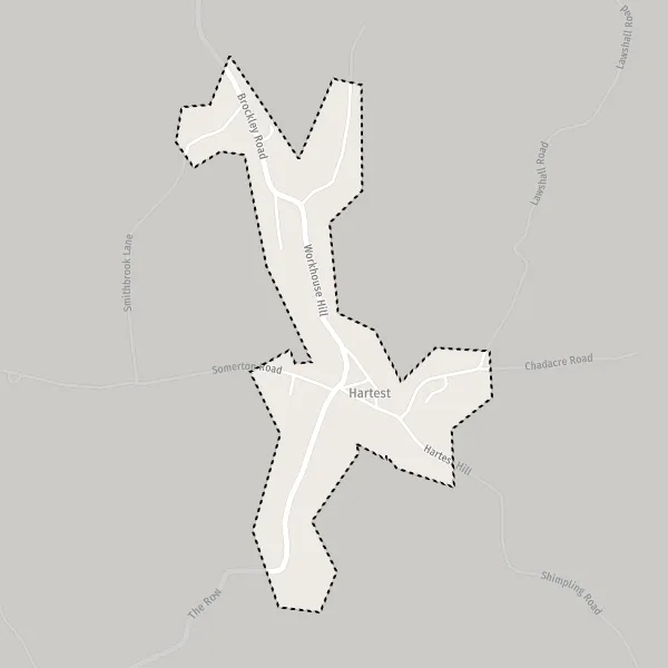 Map Hartest: map of Hartest (IP29 4) and practical information