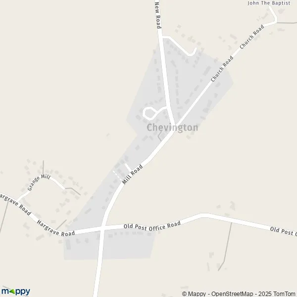 Map Chevington: map of Chevington (IP29 5) and practical information