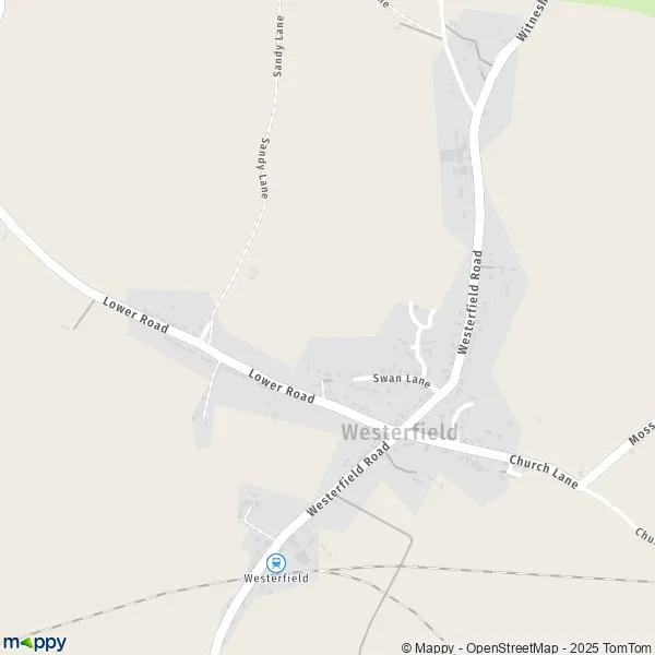 Map Westerfield: map of Westerfield (IP6 9) and practical information