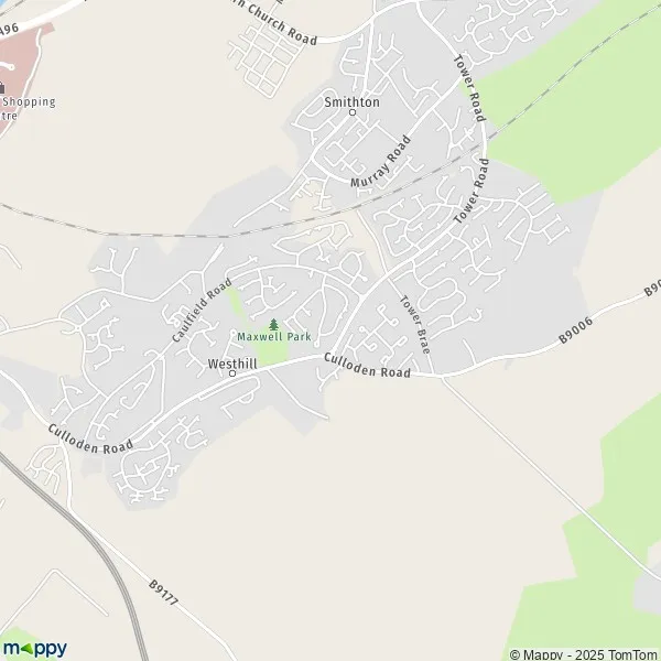 Map Westhill: map of Westhill (IV2 5) and practical information