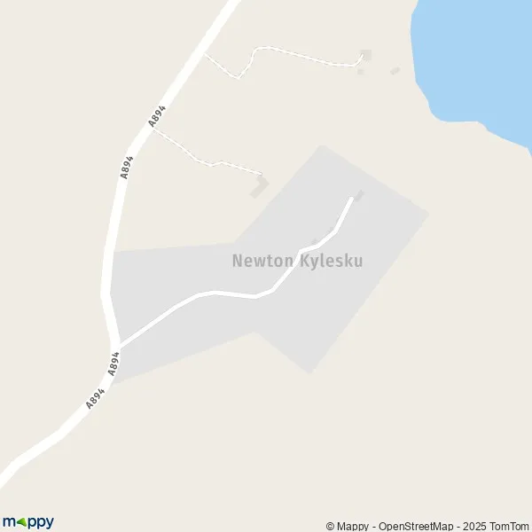 Map Newton Kylesku: map of Newton Kylesku (IV27 4) and practical ...