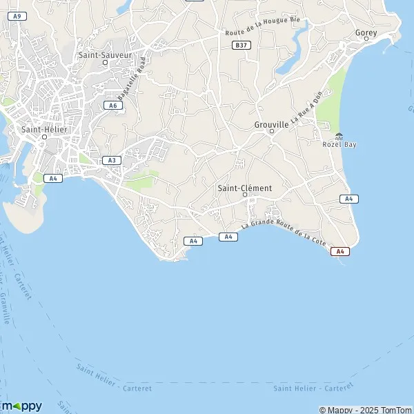 Map Saint Clement: map of Saint Clement (JE2 6) and practical information