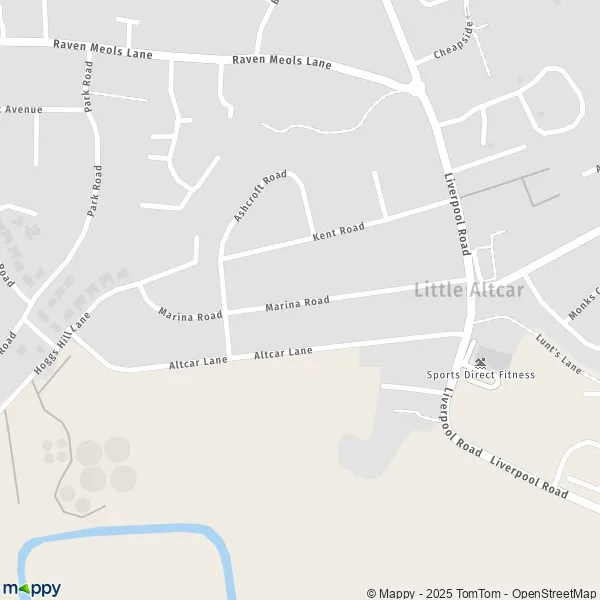 Map Little Altcar: map of Little Altcar (L37 6) and practical information