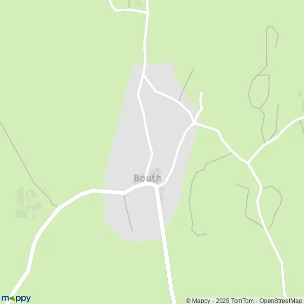 Map Bouth: map of Bouth (LA12 8) and practical information