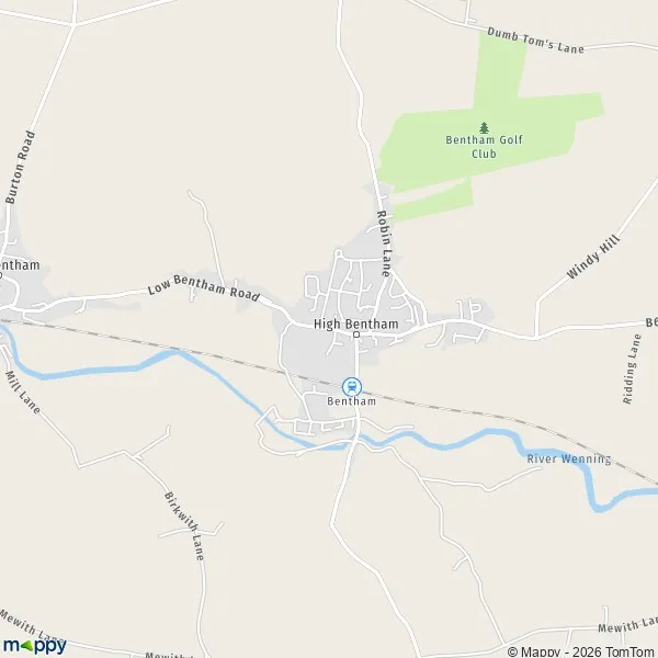 Map High Bentham: map of High Bentham (LA2 7) and practical information