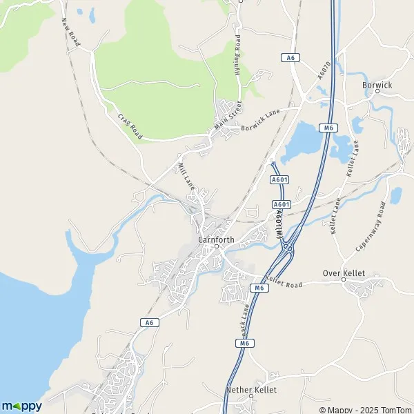 Map Carnforth: map of Carnforth (LA5 9) and practical information