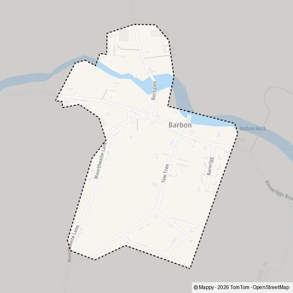 Map Barbon: map of Barbon (LA6 2) and practical information