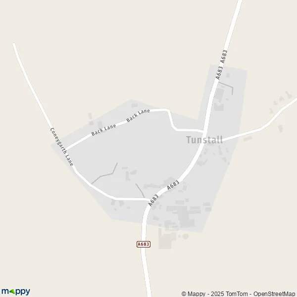 Map Tunstall: map of Tunstall (LA6 2) and practical information